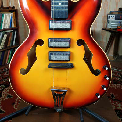 Maria 12-string Semi-Hollow Electric Guitar Rare Soviet | Reverb