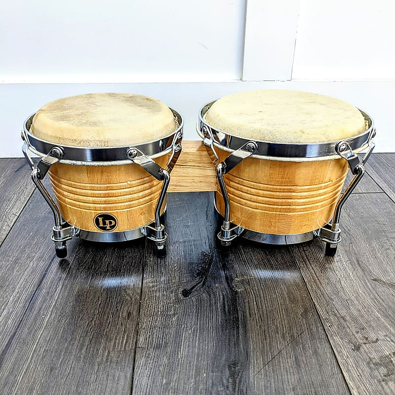 Vintage Siam Oak Bongos Hand Drum Natural Gloss Lacquer | Reverb