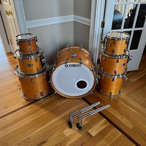 7 pc 2018 Yamaha Absolute Hybrid Maple Hybrid shell pack - | Reverb