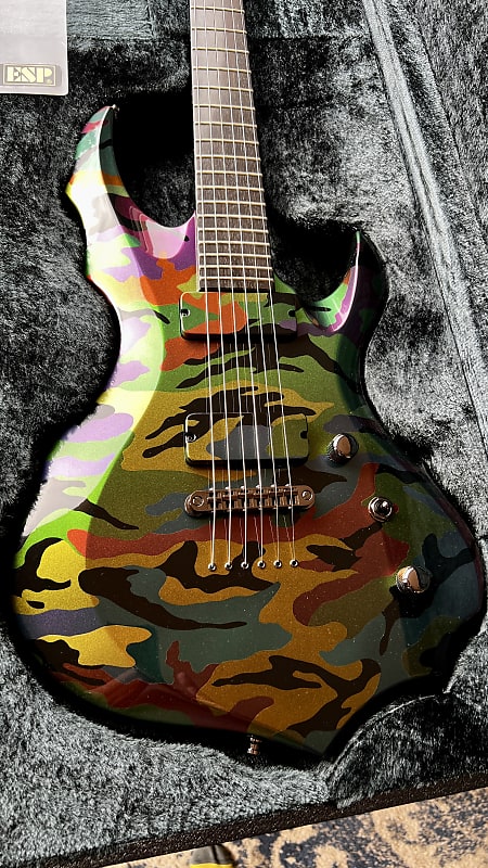 ESP Custom Shop Forest GT Custom Camo - 2010 NAMM Display | Reverb
