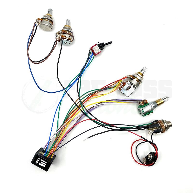 Aguilar OBP-3 Custom 3 Band Bass Preamp Kit for 2 Pickup - 4 | Reverb