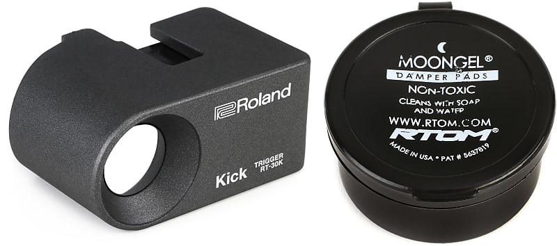 Roland RT-30K Kick Drum Trigger Bundle with RTOM Moongel Drum | Reverb