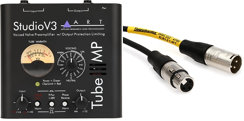 ART Tube MP Studio V3 Tube Microphone Preamp Bundle with Pro | Reverb