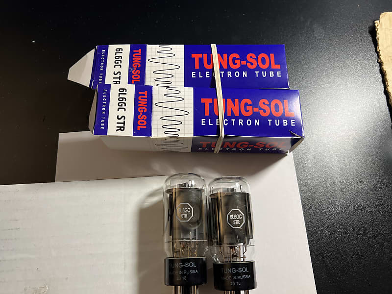 Tung-Sol 6L6GC STR matched pair | Reverb