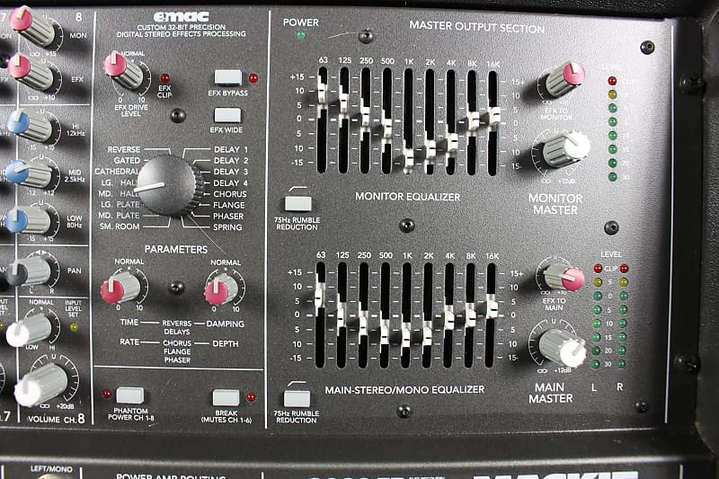 Mackie 808S FR Series 8 Channel Stereo Powered Mixer 2x600W Mackie 808S FR Series 8 Channel Stereo Powered Mixer 2x600W