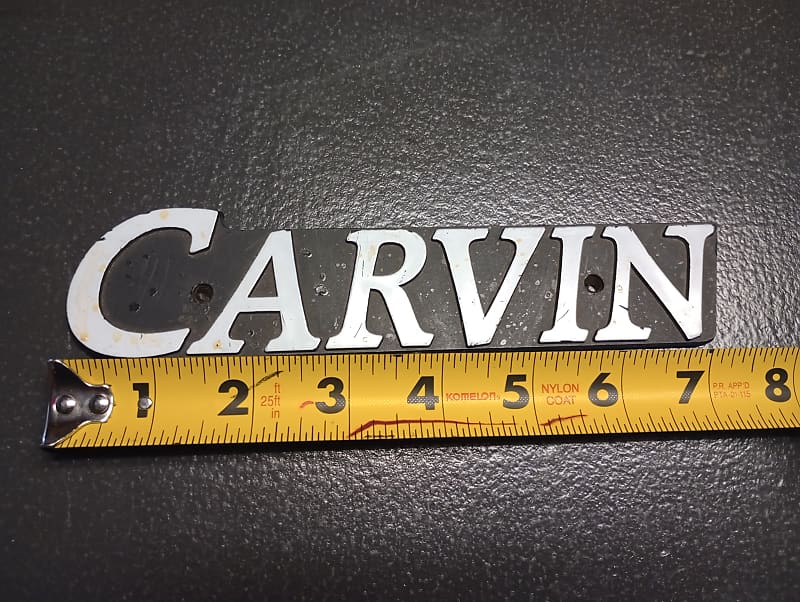 Carvin Logo 7 inch 2000s - White | Reverb