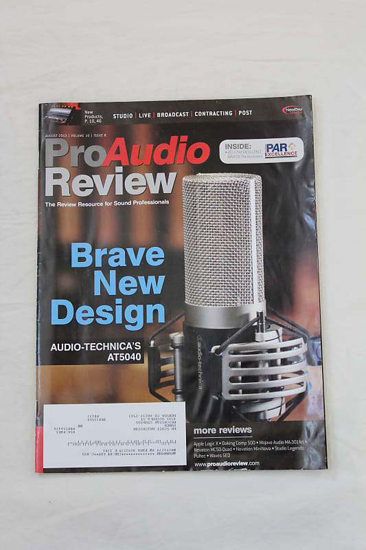 Pro Audio Review Magazine Back Issue August 2013 | Reverb