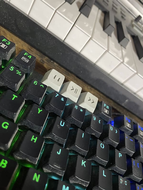 Custom Keyboard playback keys for home studio DAW pause and | Reverb