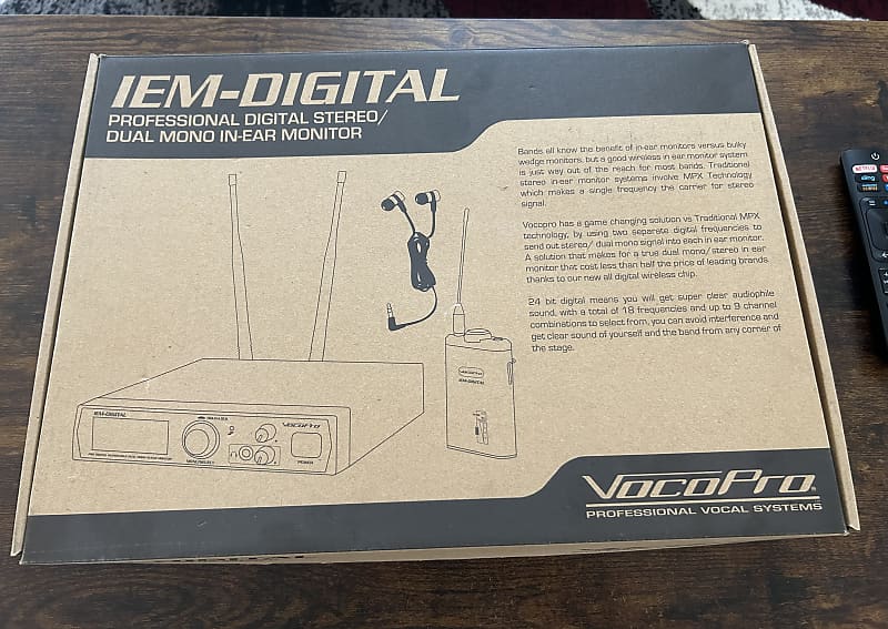 VocoPro Digital In Ear Monitoring System 2010s - Black | Reverb