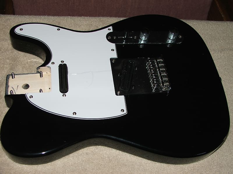Black Tele Loaded Body...updated Hot Rail pickups...excellent | Reverb