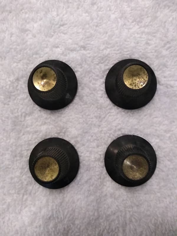 Valco/Supro Control Knobs 50's-60's Black | Reverb