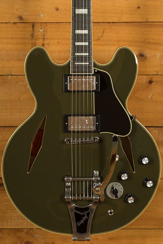 Epiphone Shinichi Ubukata ES-355 | Olive Drab | Reverb