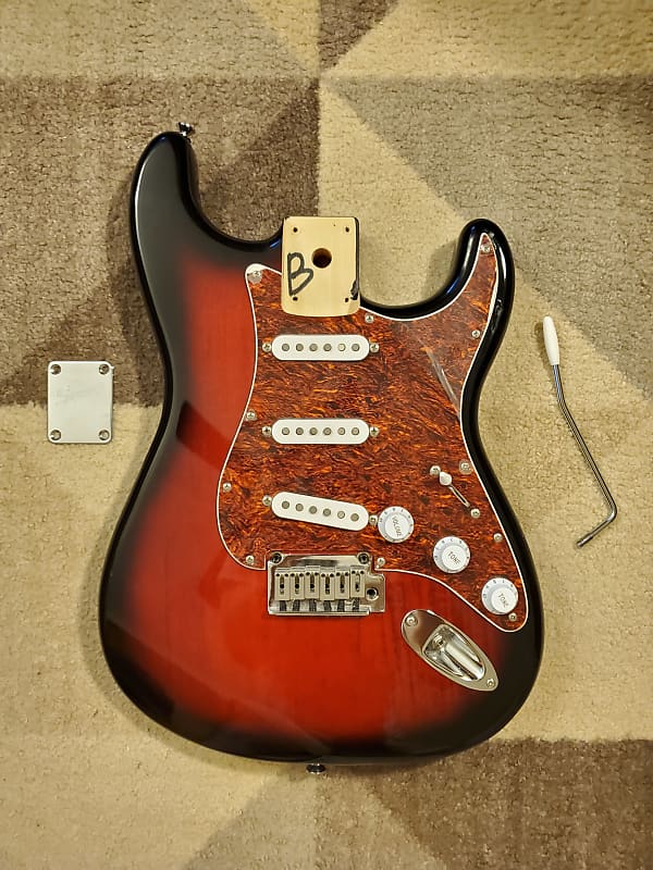 Squier Standard Stratocaster Loaded Body 2017 - Antique Burst | Reverb