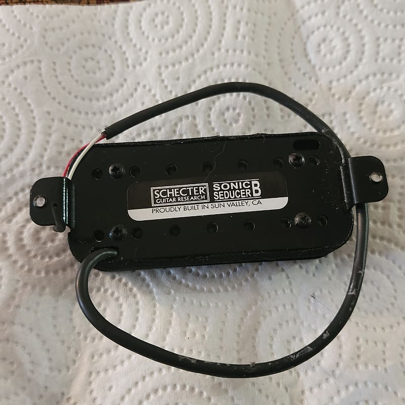 Schecter Sonic Seducer 7 String Bridge Humbucker Pickup Black | Reverb