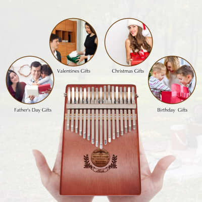 17 Keys Kalimba Thumb Piano Mbira with Accessories Full Kit | Reverb
