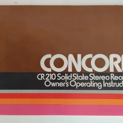 Rare Vintage Concord CR-210 wood/silver | Reverb