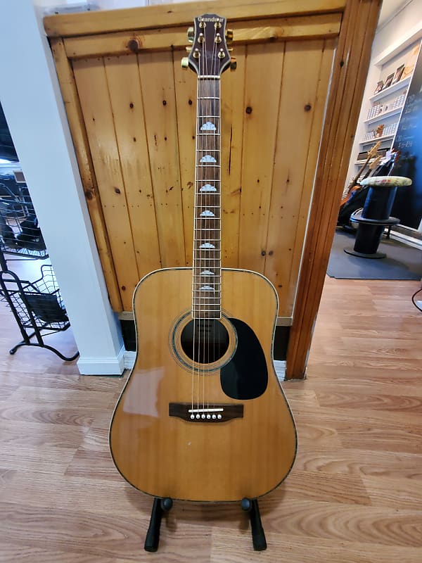 Grandeur Custom Acoustic Guitar Natural Custom Made in Austin | Reverb