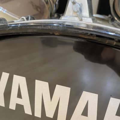Yamaha Recording Custom Drums 4-piece 1988 White, Black | Reverb