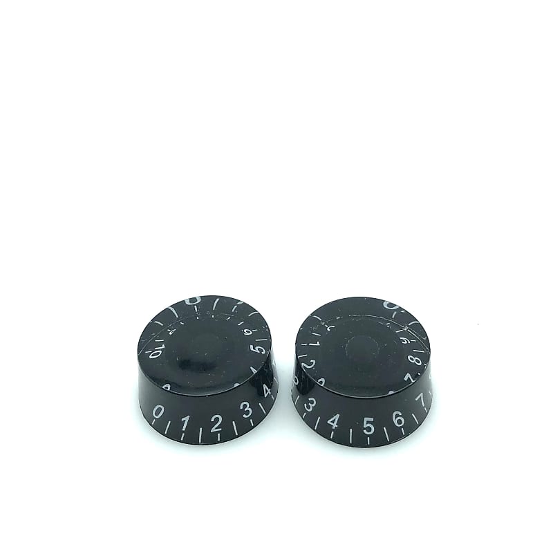 2 Les Paul Style Speed Knobs - Black | Reverb