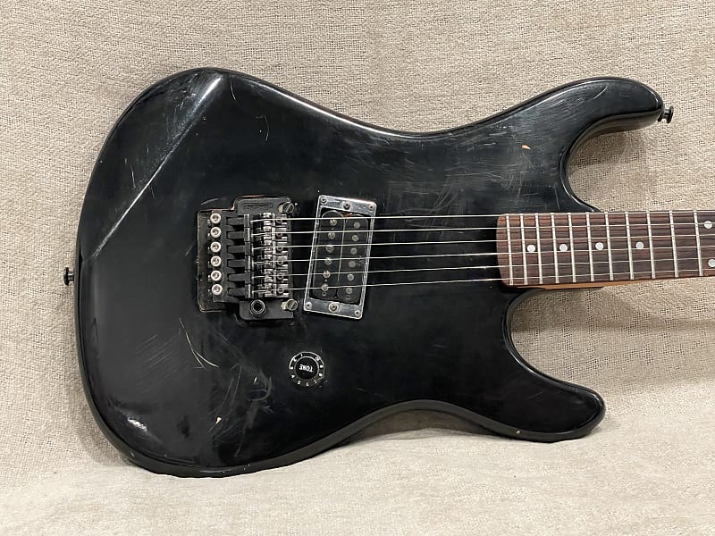 1987 Kramer 100ST Black Electric Guitar Single Pickup | Reverb UK