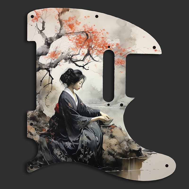 Custom Telecaster pickguard 8 mounting hole 3 Ply(W/B/W) | Reverb UK