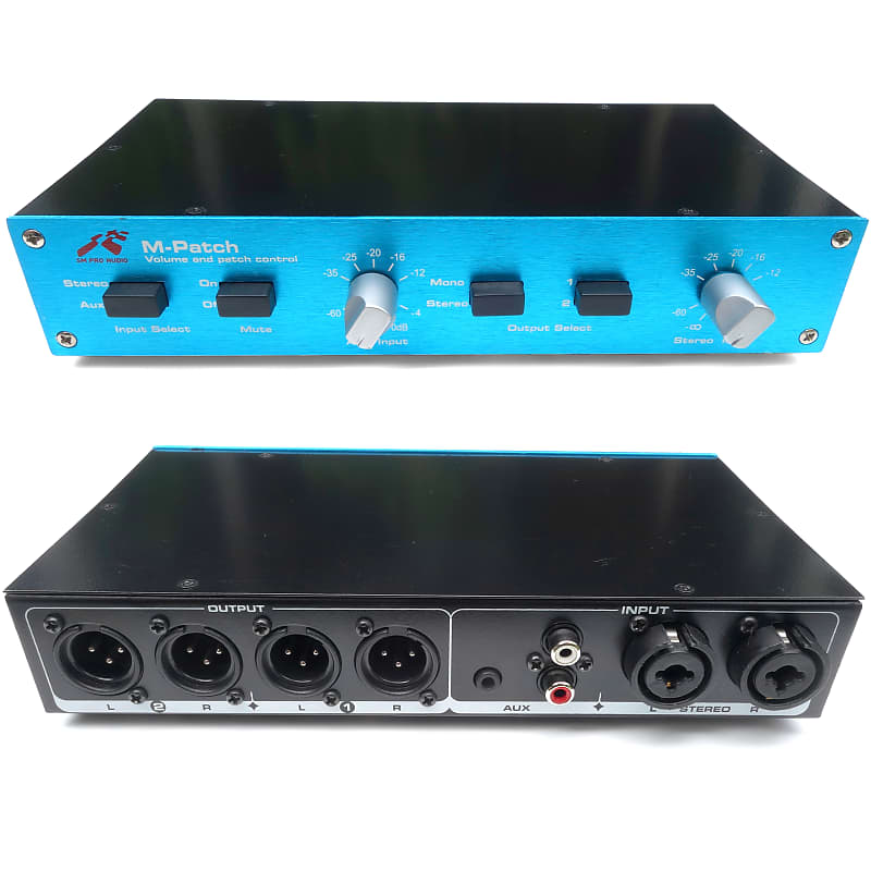 SM Pro Audio M-Patch - Passive Stereo Studio Monitor Volume | Reverb
