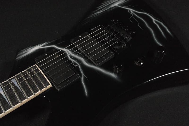 Jackson Left Handed USA Custom Shop KE2 Kelly Lightning Sky | Reverb