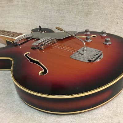Vintage 1960's Welson DS-2T Electric Hollowbody Guitar + Case | Reverb