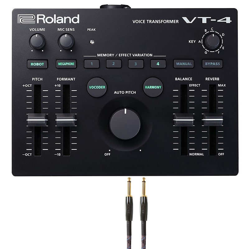 Roland VT-4 Voice Transformer Compact DJ Vocal Effects Box w/ | Reverb