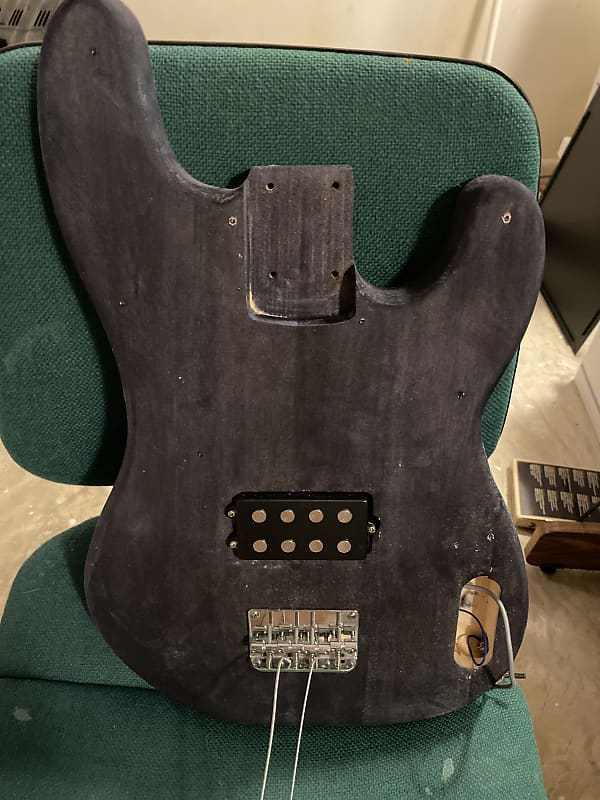 Custom Mod bass 2020 Dark blue stain | Reverb