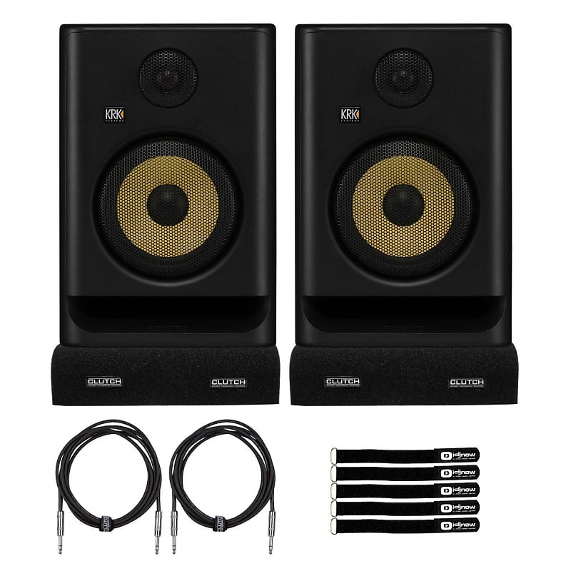 KRK Rokit RP7 G5 7" Studio Monitors 2-Pack with Cables & | Reverb