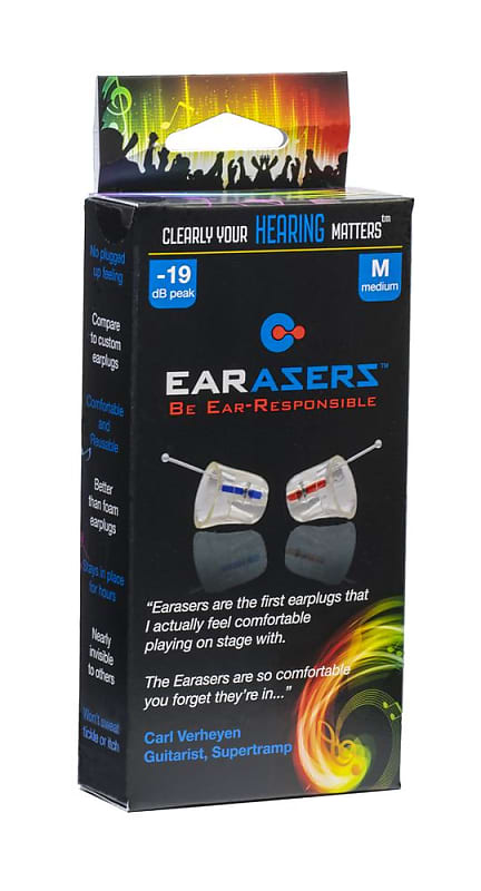 Earaser Earplugs For Musician, Medium | Reverb