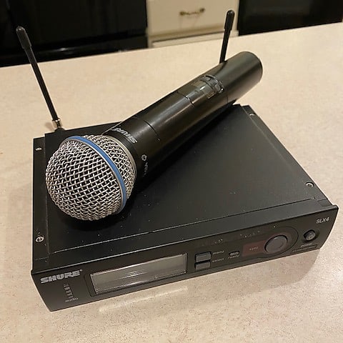 Shure SLX24 / B58-L4 with SLX1 Body Pack 2010s - Black | Reverb
