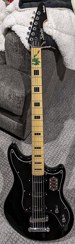 Schecter Hellcat VI Bass VI 2013 - Black with Seymour Duncan | Reverb