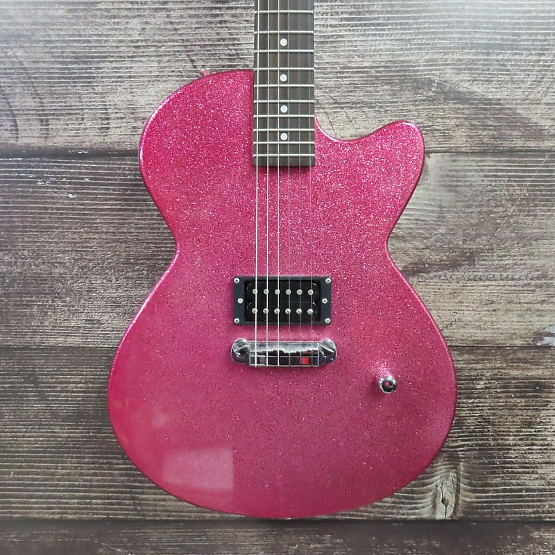 Debutante Daisy Rock Pink Sparkle Electric Guitar | Reverb