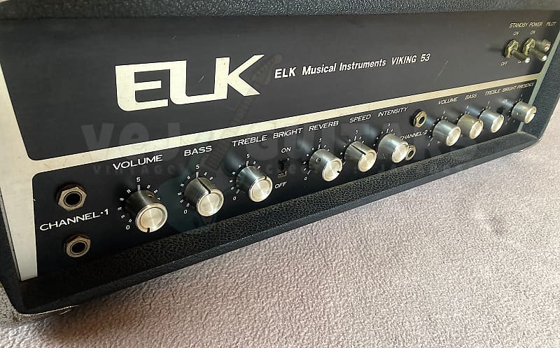 ELK VIKING 53 AMP HEAD VINTAGE MIJ 1970s *VERY COOL TREMOLO* | Reverb
