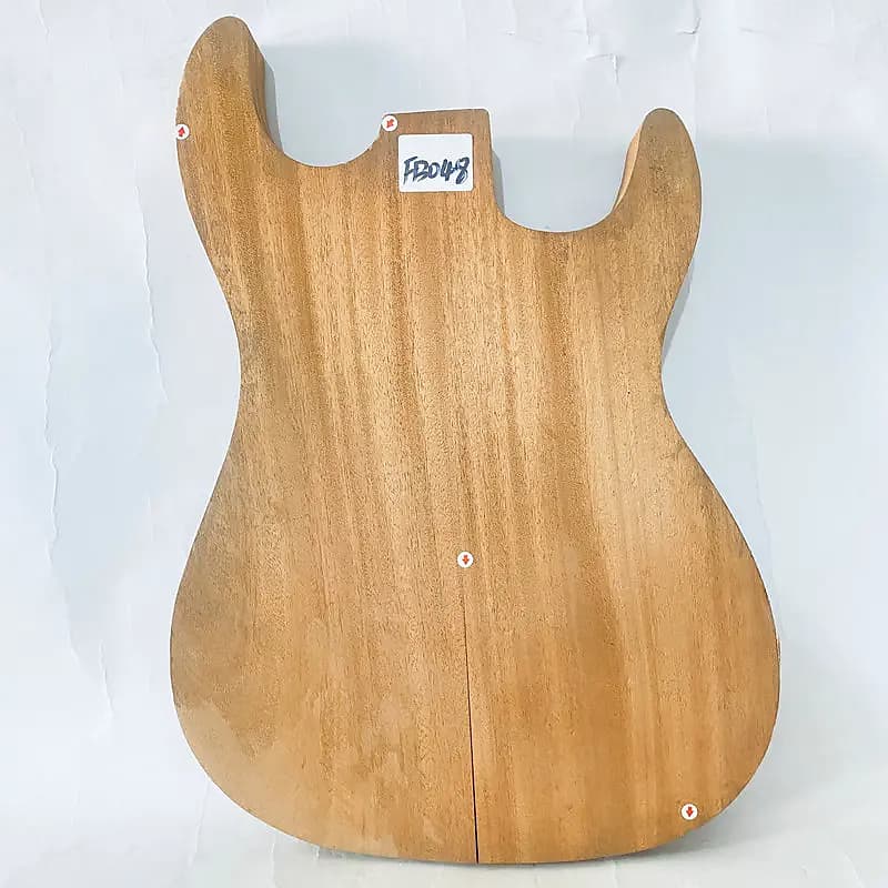 Solid Mahogany Raw Guitar Double Cutaway Body DIY Project | Reverb