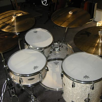 Apollo 3 Piece Drum Set Late 70's - Antique White Pearl w/ | Reverb