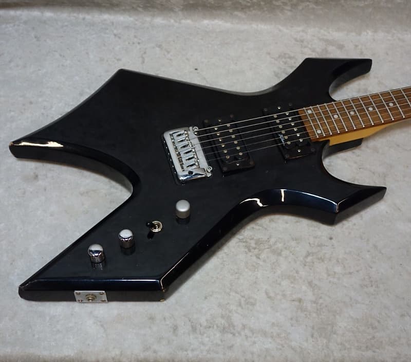 B.C. Rich Platinum Series Warlock electric guitar in black | Reverb