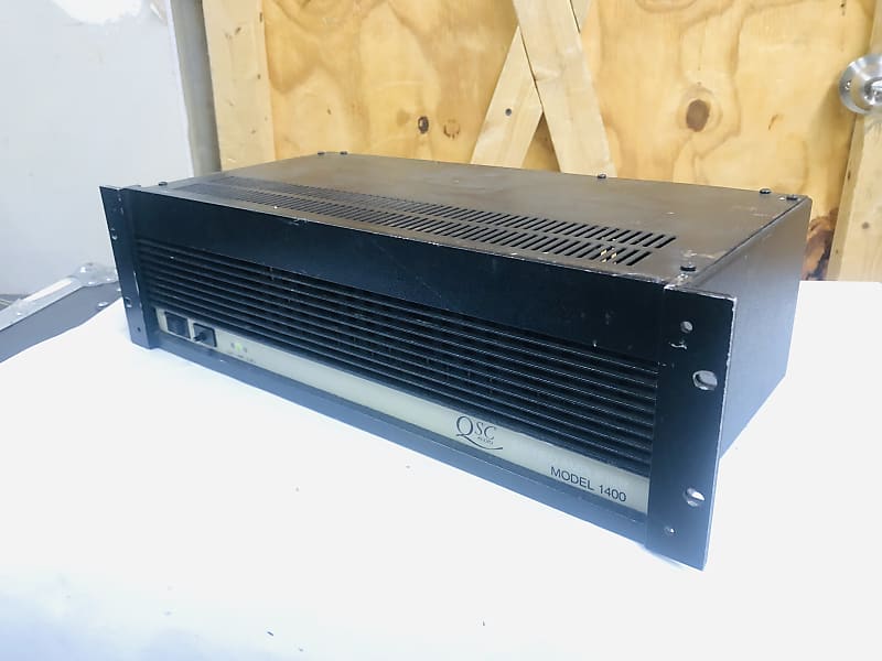 QSC Model 1400 2 Channel Stereo Power Amplifier 300 Watts Per | Reverb