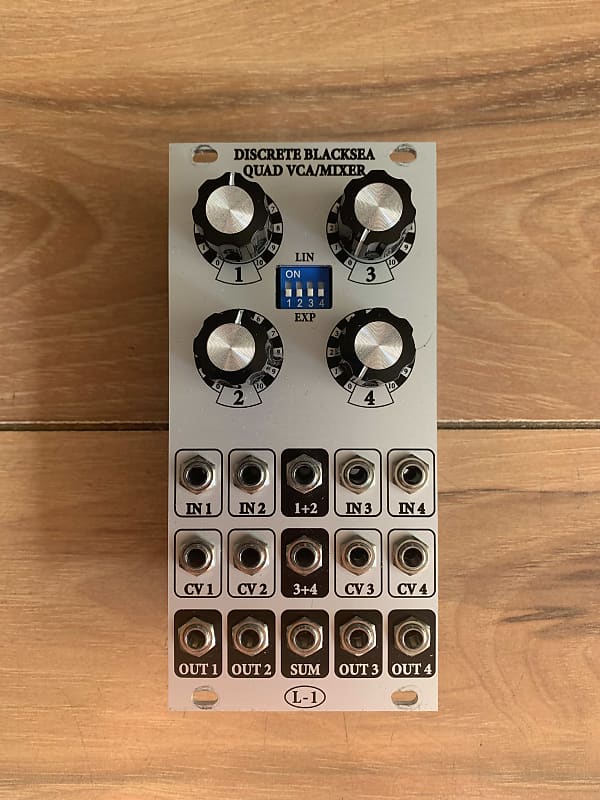 L1 synthesizer Discrete Quad VCA-Mixer | Reverb