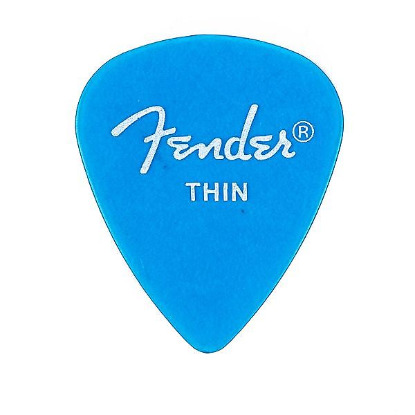 Fender California Clear Picks, Thin, Lake Placid Blue, | Reverb France