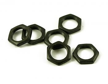 HEX NUT Black "3/8-32 1/2" Guitar Potentiometer/Input Jack | Reverb
