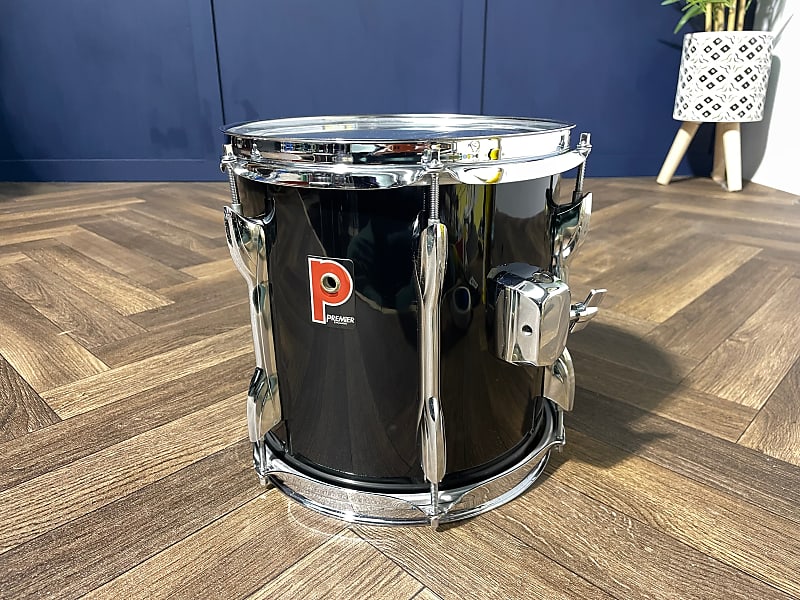 Vintage Premier XPK 10” x 9” Rack Tom Drum / Black #JV62 | Reverb UK