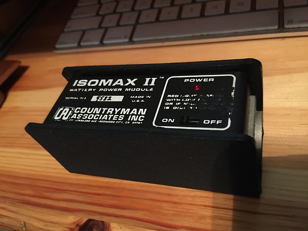 Countryman Isomax II Battery Power Module 18v Phantom Power | Reverb