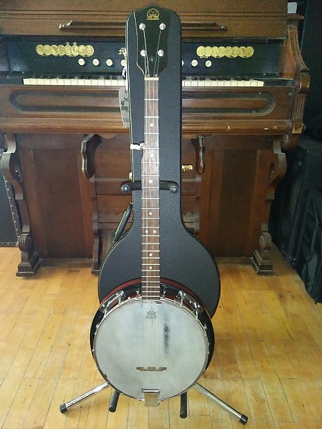 Modern Vintage 1970's (late) Hondo 5 String Resonator Banjo + | Reverb
