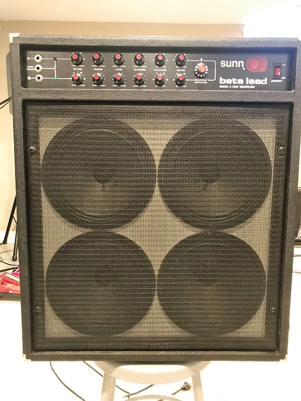 Sunn Beta Lead 4x10 Combo Amp with Footswitch | Reverb