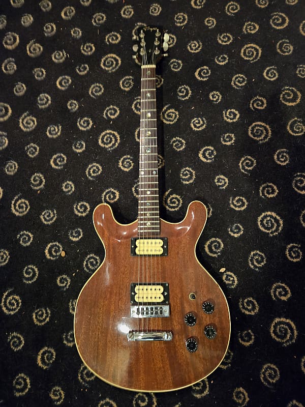 Rhyne Solid Body Electric Guitar 1977 - Mahogany | Reverb
