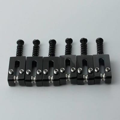 Black Stainless Steel Guitar Strat Style Bridge Tremolo | Reverb