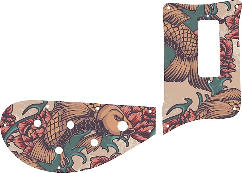 WD Custom Pickguard For Rickenbacker 4003 Bass #GT01 Koi | Reverb UK